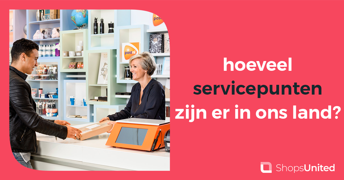 Hoeveel servicepunten voor pakketten zijn er in Nederland?